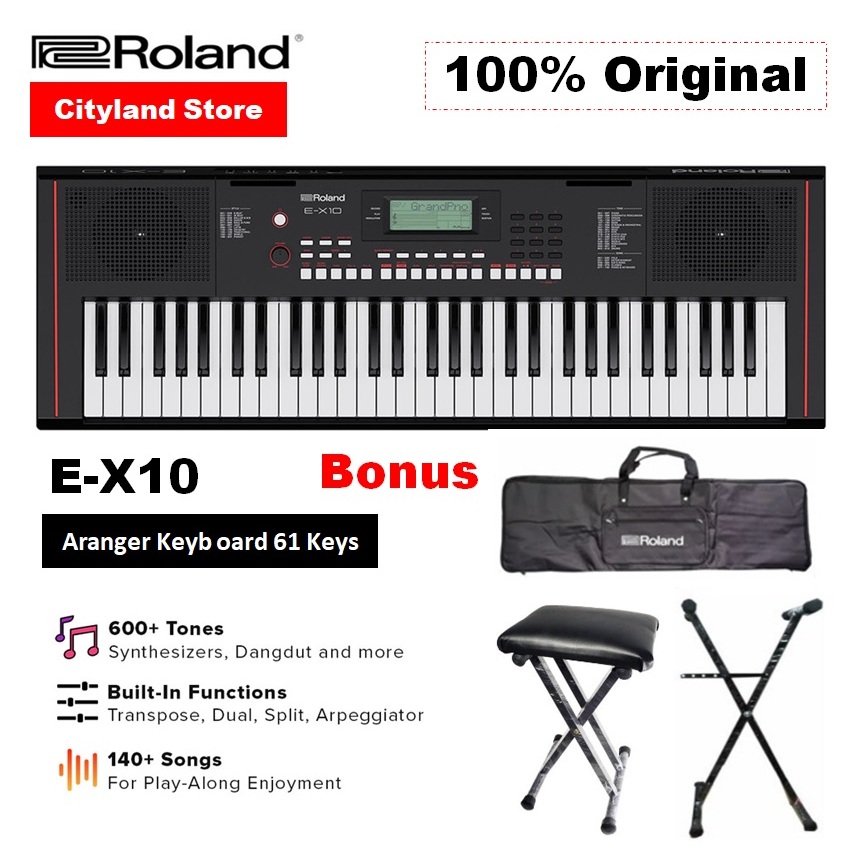 Jual Keyboard Roland E-X10/ EX10/ EX 10 Original Garansi Resmi | Shopee ...