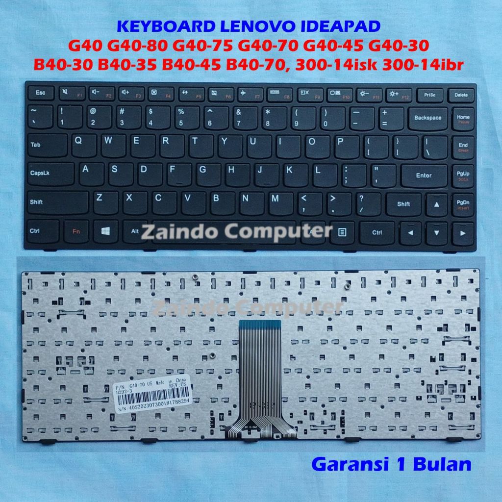 Jual KEYBOARD LENOVO G40 G40-30 G40-45 G40-70 G40-75 G40-80 B40 B40-30 ...