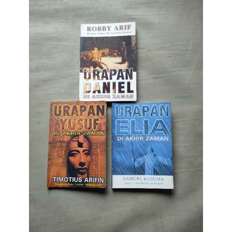 Jual Paket 3 eks Buku Rohani Kristen, URAPAN DANIEL... lengkapnya baca ...