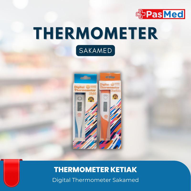 Jual Termometer Digital Ketiak Flexible Sakamed Ujung Lentur Ujung Kaku ...