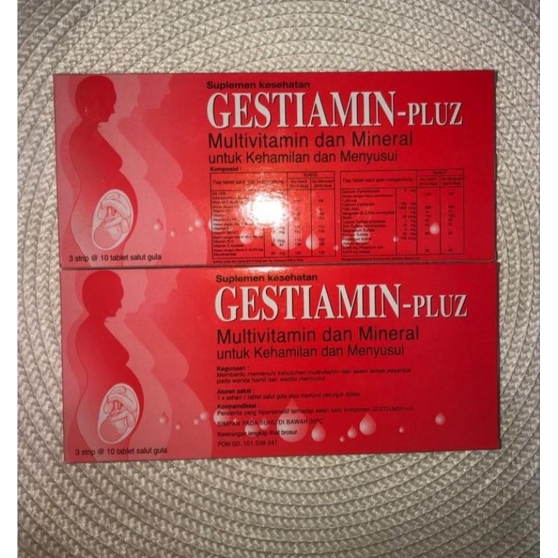 Jual Gestiamin Pluz Multivitamin ibu hamil dan menyusui per box ...