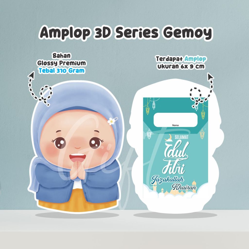 Jual Amplop Lebaran Idul Fitri Karakter 3D Lucu Gemoy 9 Pcs | Shopee ...