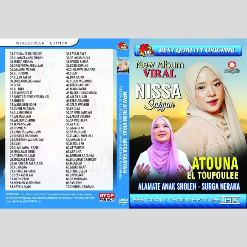 Jual Kaset Mp5 Video Lagu New Album Viral Nissa Sabyan Atouna El Toufoulee 2023 | Shopee Indonesia