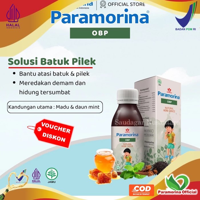Jual Paramorina OBP Vitamin Obat Batuk Anak Pilek Demam Original ...