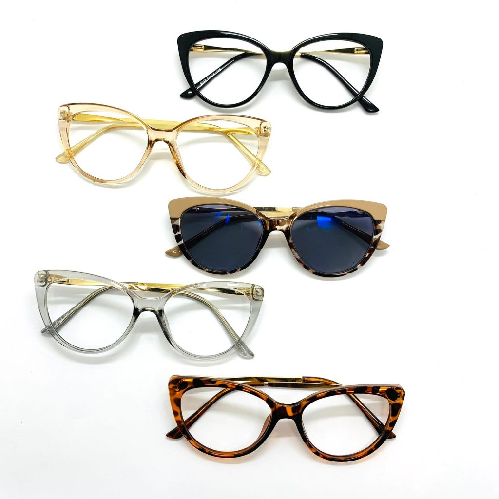 Jual Frame kacamata wanita (Paket frame+lensa) | kacamata cat eye ...