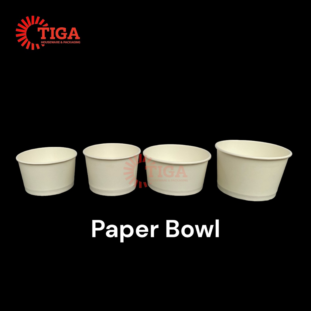 Jual [25pcs] PAPER BOWL 360ML, 500ML, 650ML, 800ML/MANGKOK KERTAS ...