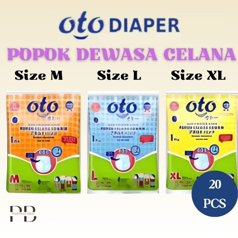 Jual [PAKET MURAH 20 PCS] OTO POPOK CELANA DEWASA ADULT PANTS PREMIUM ...
