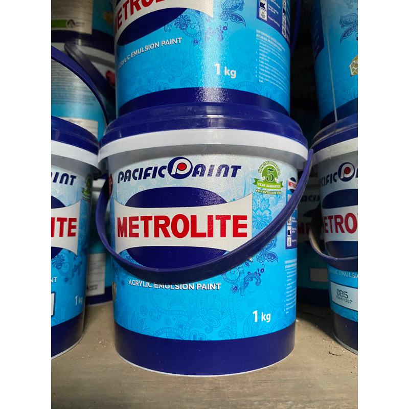 Jual CAT TEMBOK PUTIH 1 KG METROLITE | Shopee Indonesia