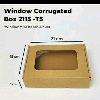 Jual Hampers Box Window Corrugated Box 21x15 T5cm | Shopee Indonesia