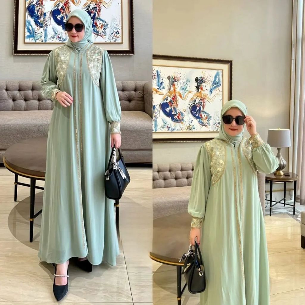 Jual Abaya Syahira Set Abaya Syar'i Abaya Set Arab Abaya Set Ceruty ...