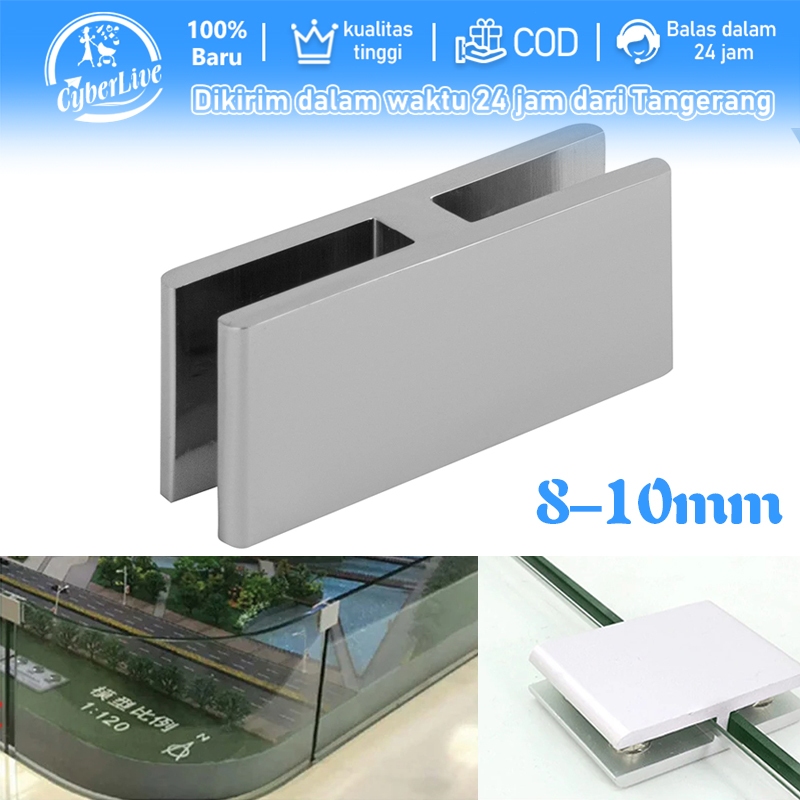 Jual Glass Connector Clip 8-10mm Klip Konektor Kaca Lurus | Shopee ...