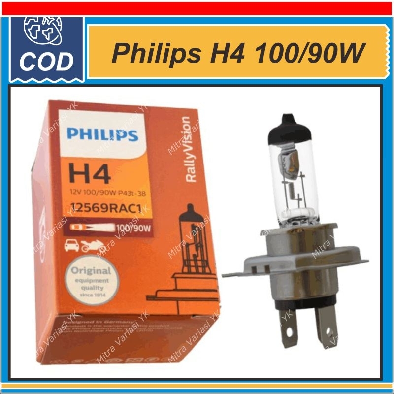 Jual LAMPU UTAMA PHILIPS H4 60 / 55W 12V H4 PREMIUM VISION STANDARD DOP ...