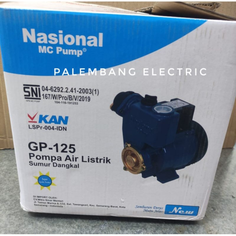 Jual Pompa air Nasional GP-125 GP125 GP 125 / pompa sumur dangkal | Shopee Indonesia
