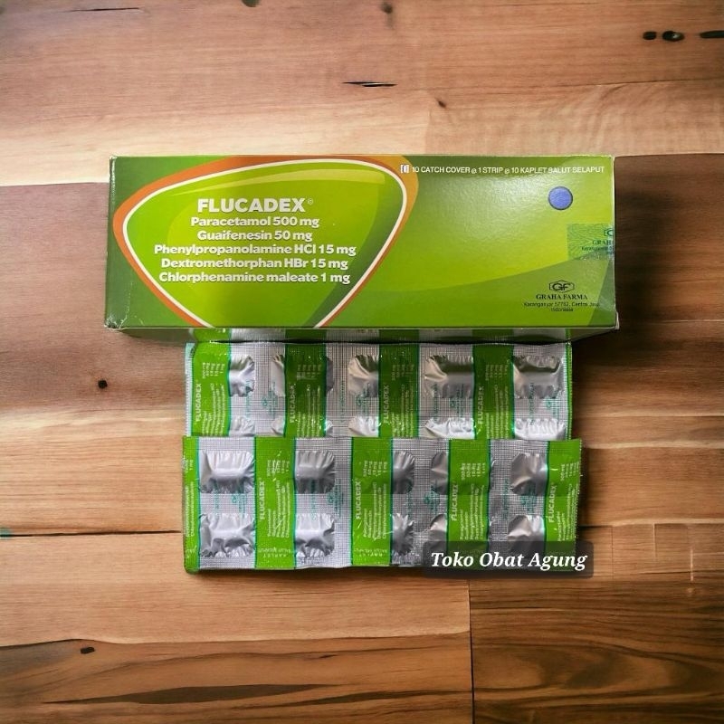 Jual Flucadex (1 Strip Isi 10 Kaplet). Penurun Panas, Mengatasi Flu ...
