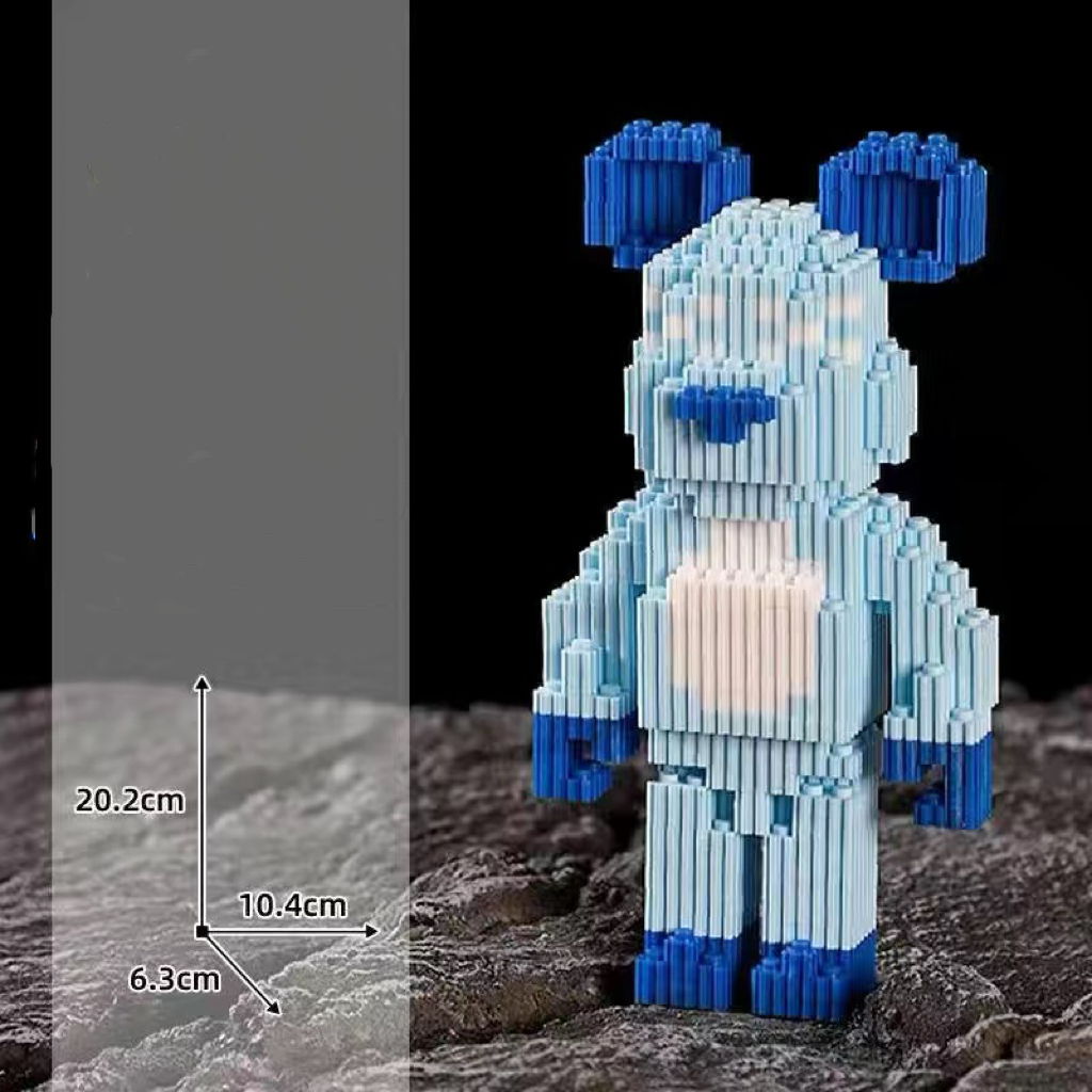 Jual Nano Block violent Bear Series Bricks Education Nano Block ...