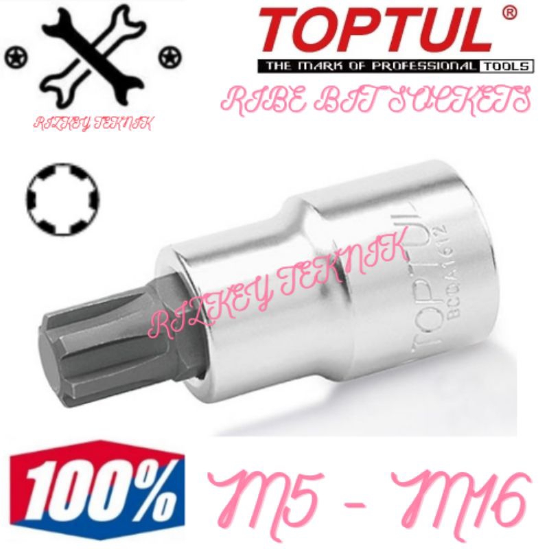 Jual RIBE BIT / HEX BIT SOCKETS SEGI 6 M5 - M16 TOPTUL BCQA | Shopee ...