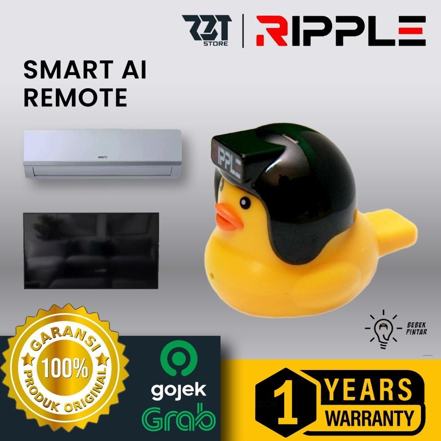 Jual Ripple Bebek Pintar R1 USB Smart AI Remote TV AC Night Lamp ...