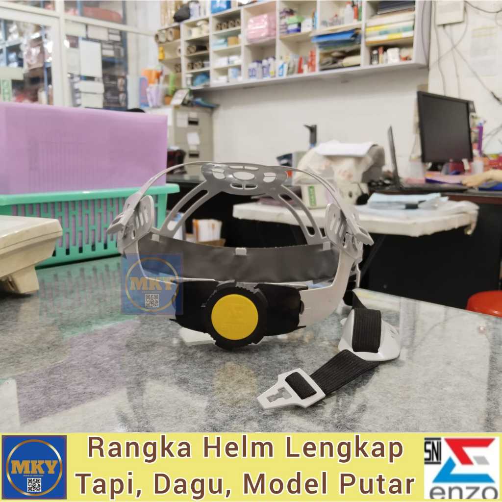 Jual Inner helm Putar Fastrack Kuning, Rangka helm proyek dan tali dagu ...