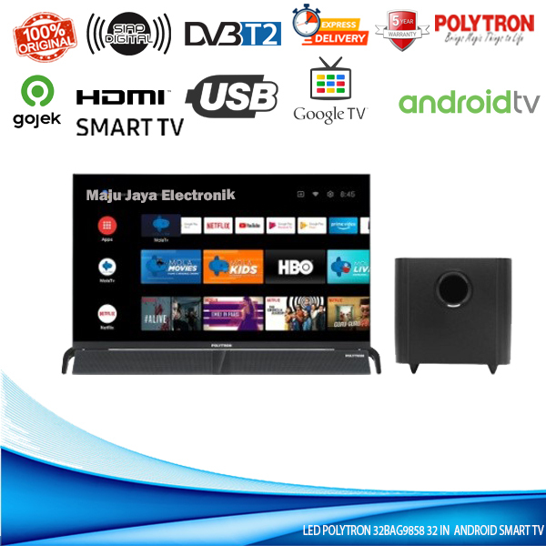 Jual LED TV Polytron PLD 32BG9058 32 In USB Movie HDMI DVBT2 SOUNDBAR ...