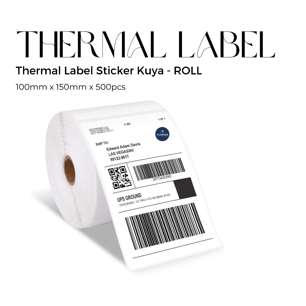 Jual Thermal Label Kuya / Sticker (dengan lem) | Shopee Indonesia