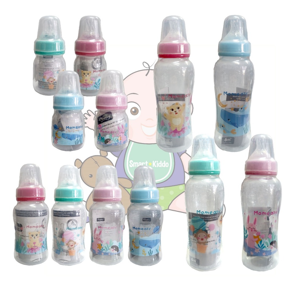 Jual Botol Susu Bayi Reguler MomEasy 90ml 180ml 300ml / Dot Bayi BPA ...