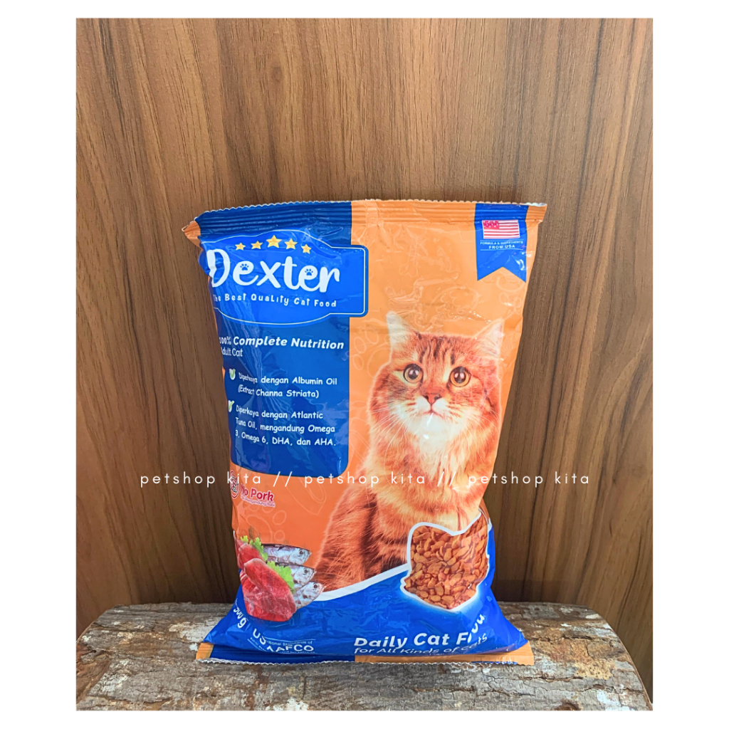 Jual DEXTER Cat Makanan Kucing Murah Semua Jenis Kucing Cat Food 500g ...
