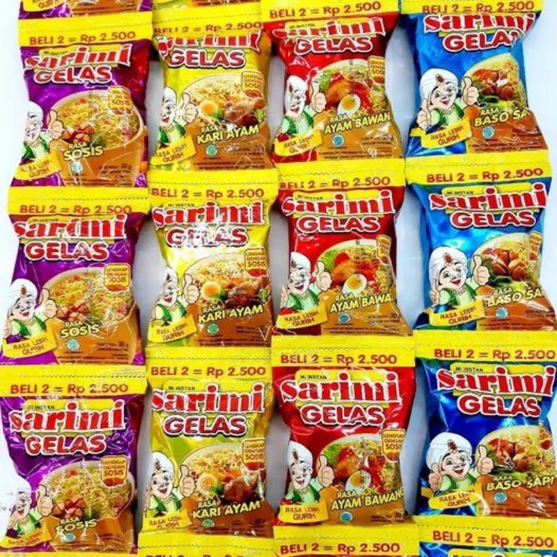 Jual SARIMI GELAS RENCENG 1 DUS (ISI 12 RENCENG) | Shopee Indonesia