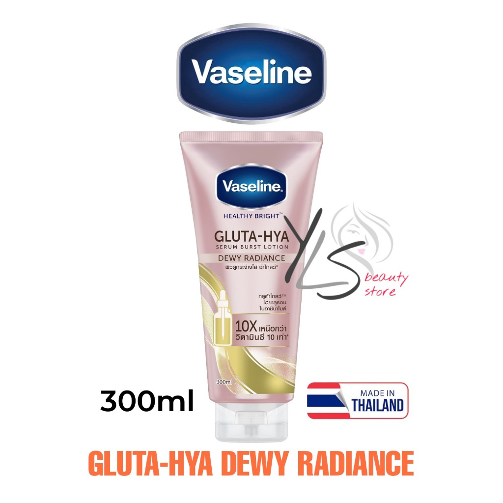 Jual VASELINE GLUTA-HYA DEWY RADIANCE 300ml - BODY LOTION VASELINE ...