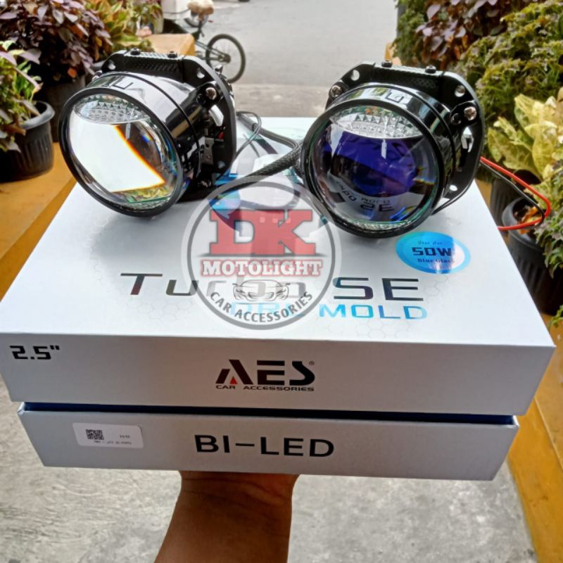 Jual Lampu Headlamp projector biled aes turbo SE Drl mode 2,5 inchi ...