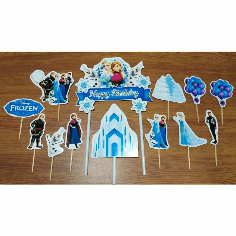 Jual Toppercake Frozen princess birthday ultah happy birthday | Shopee ...