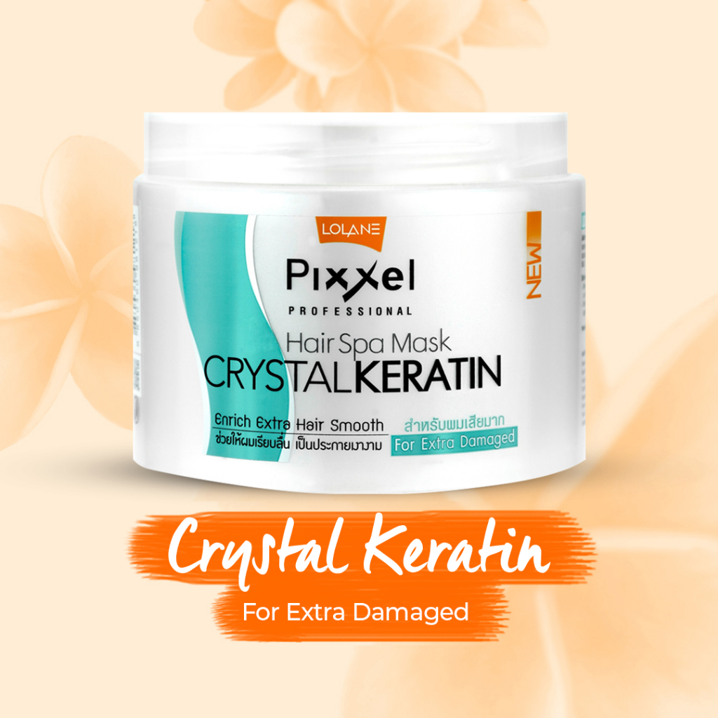 Jual Lolane Hair SPA Mask Crystal Keratin for extra damaged 450 gr ...