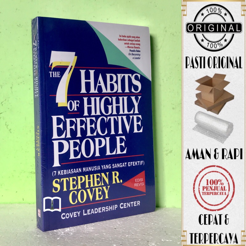 Jual Buku The 7 Habits Of Highly Effective People - 7 Kebiasaan Manusia Yang Sangat Efektif ...