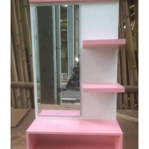 Jual DiSkon Meja rias gantung minimalis kaca rias T7cm L4cm P12cm ...