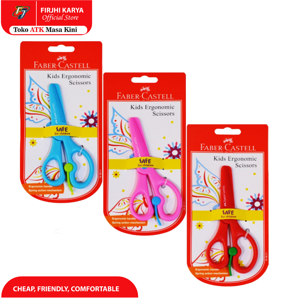 Jual Faber Castell Kids Ergonomic Scissors - Gunting Anak Faber castell ...