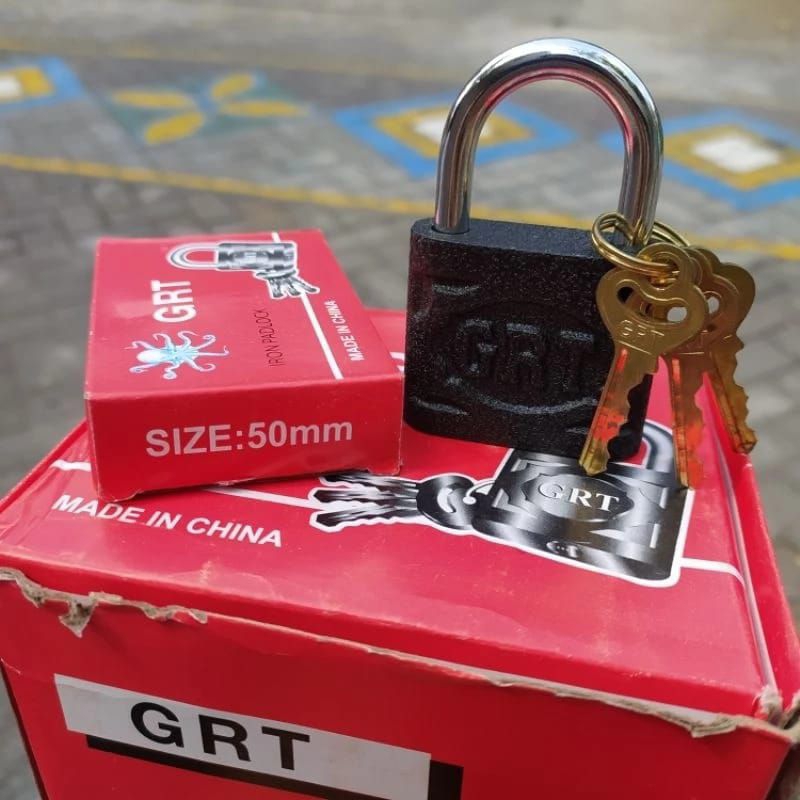Jual GEMBOK BESI HITAM GURITA 50MM | Shopee Indonesia