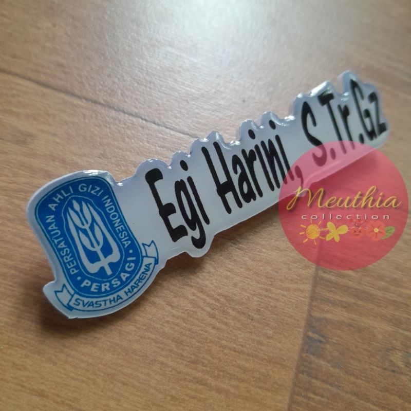 Jual Nametag PERSAGI Persatuan Ahli Gizi Indonesia | Shopee Indonesia