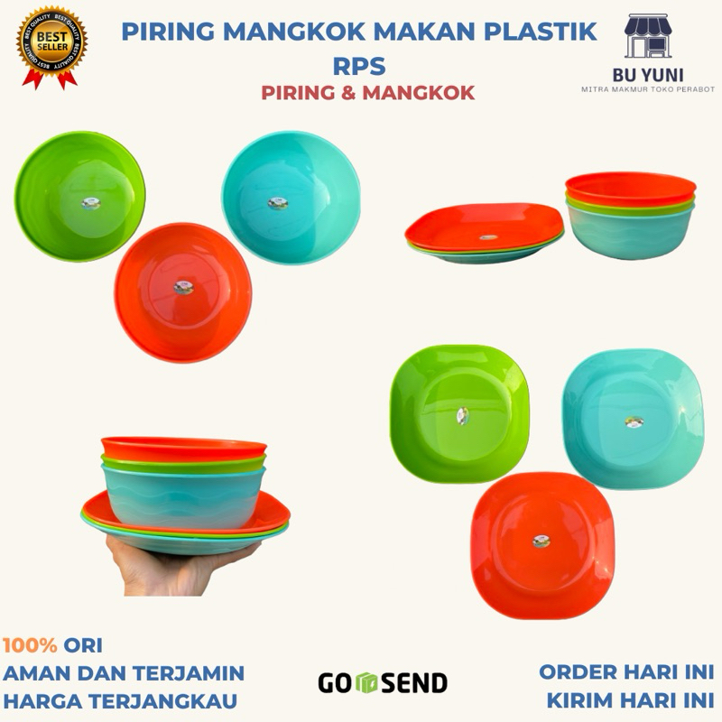 Jual PIRING MANGKOK MAKAN PLASTIK RPS / BPA FREE / PIRING MANGKOK SUPER ...