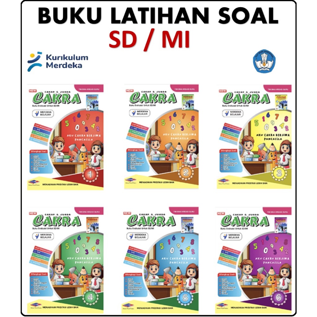 Jual BUKU SISWA LATIHAN SOAL SD / MI KELAS 1 2 3 4 5 6 CAKRA (CAKAP DAN JUARA ) KURIKULUM ...
