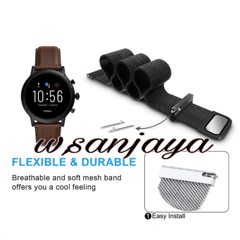 Jual TALI JAM FOSSIL EXPLORIST GEN 5 STRAP WATCH MILANESE MAGNETIC LOOP ...