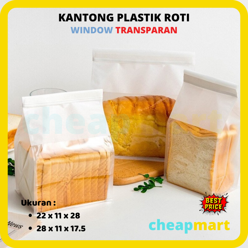 Jual [ECER] Kantong Roti Plastik Roti Tawar Serbaguna Ziplock Kawat ...