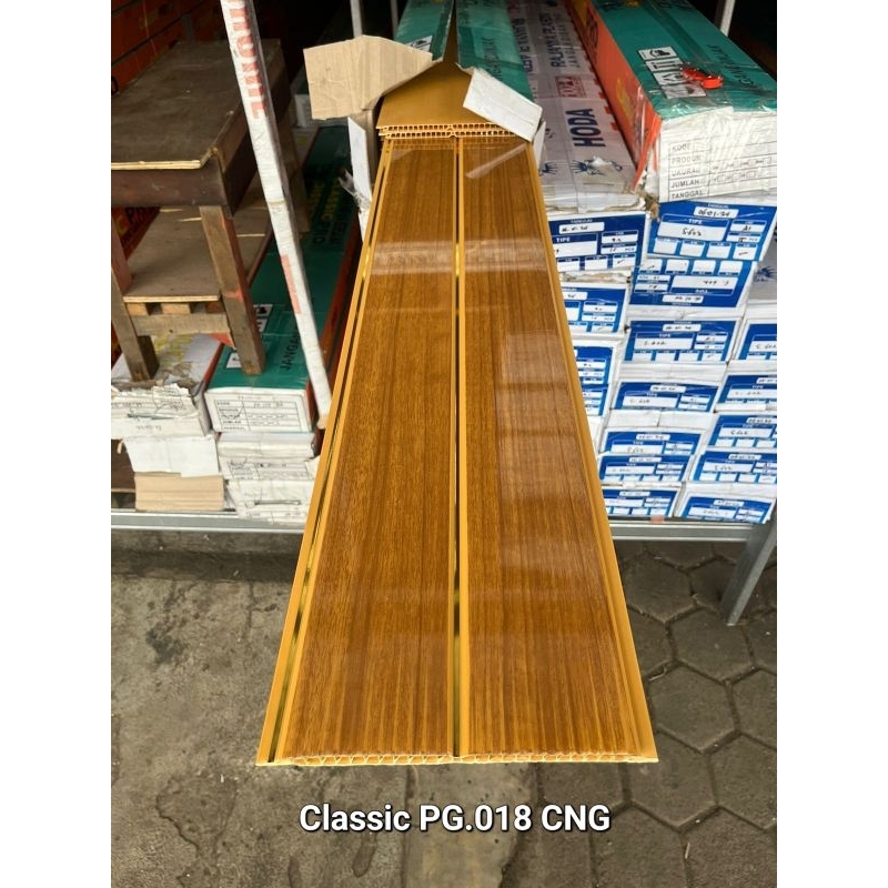 Jual Plafon PVC Classic Pro (Coklat Nat Gold) PG - 018 CNG | Shopee ...