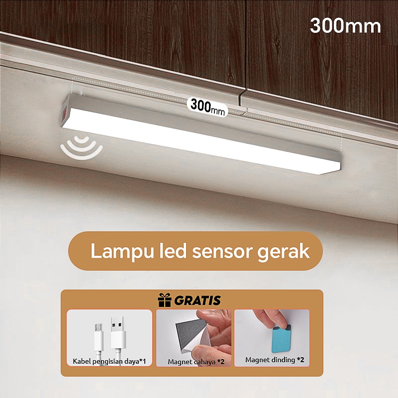 Jual Lampu Sensor Gerak Magnetic Motion Sensor Lampu Stick Panjang Led