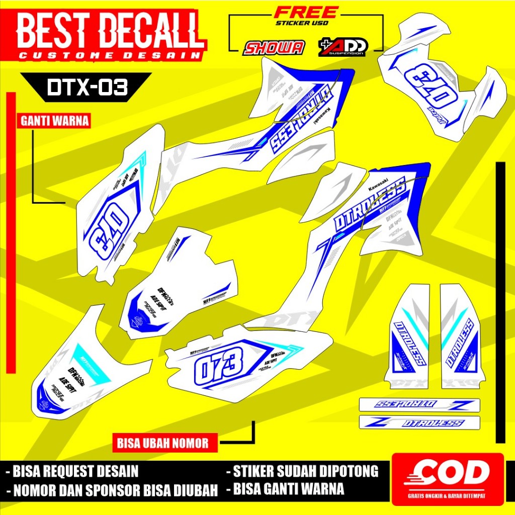 Jual STIKER DECAL DTX FULLBODY DEKAL KEREN DEKAL KEKINIAN KEREN DECAL ...