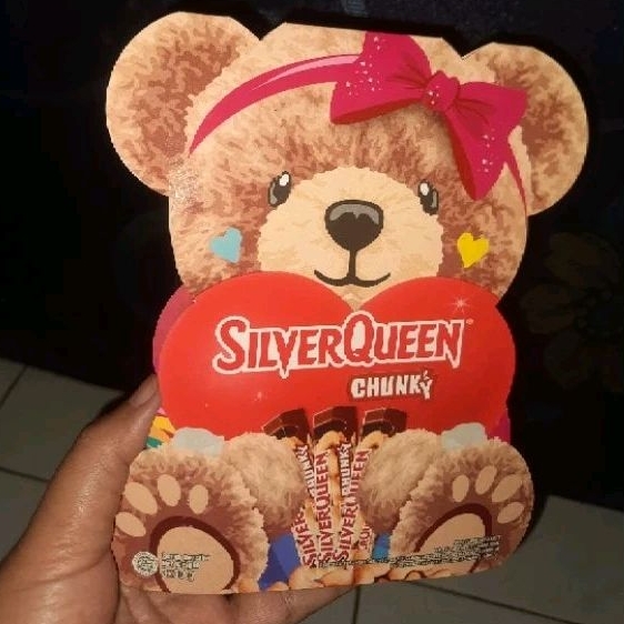 Jual Silver Queen Bear Chunky Bar Edisi Valentine Oreo Blackpink ...