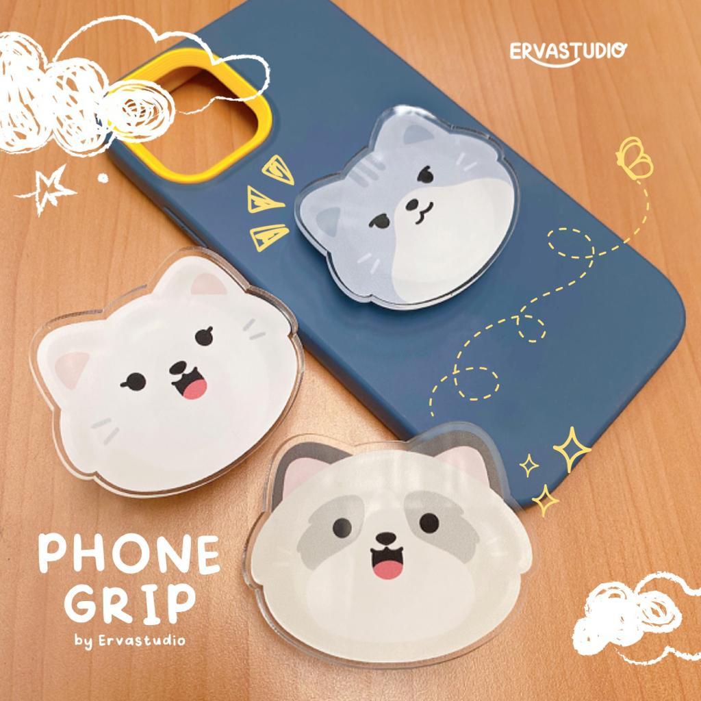 Jual Cat Phone Grip/Pop Socket/Griptok Acrylic by Ervastudio | Shopee Indonesia