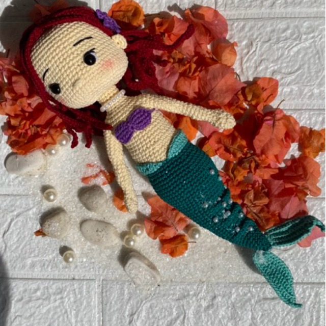 Jual Boneka Little Mermaid/crochet princess/crochet ariel/amigurumi ...