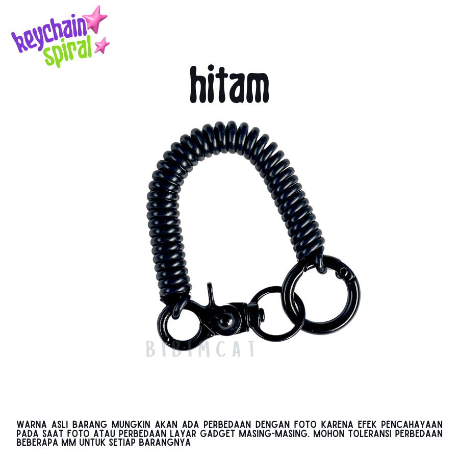 Jual Keychain Spiral Warna DIY / Gantungan Kunci Motor Tali Elastis ...