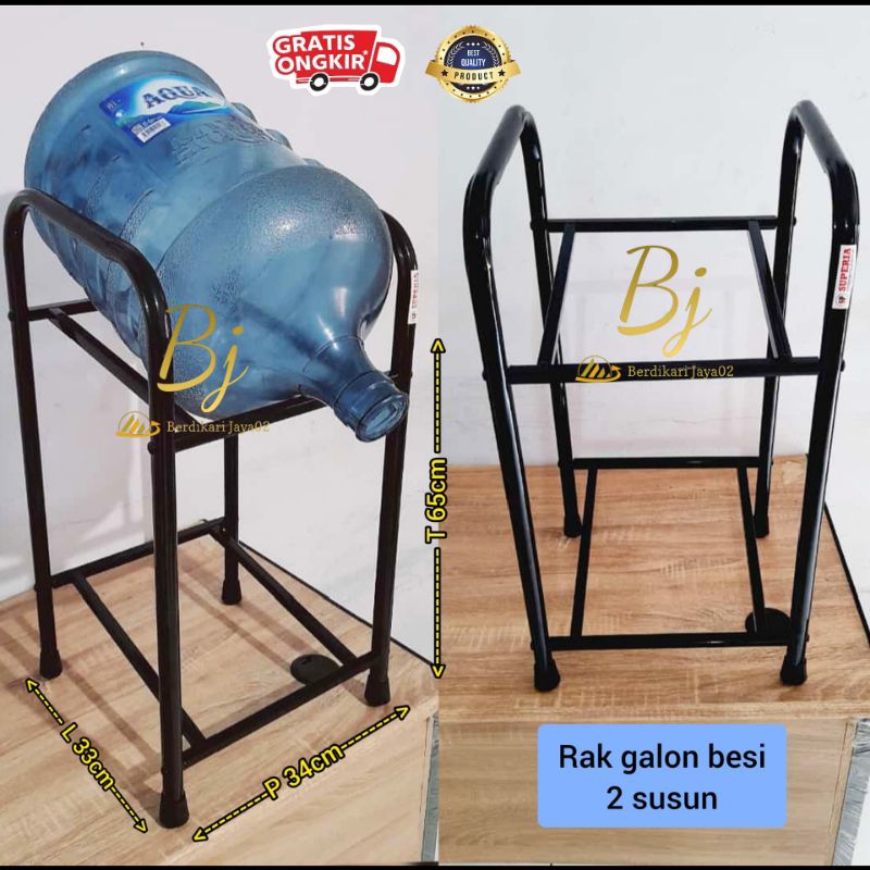 Jual RAK GALON 2 SUSUN / TEMPAT GALON AIR / RAK DISPENSER 3 SUSUN ...