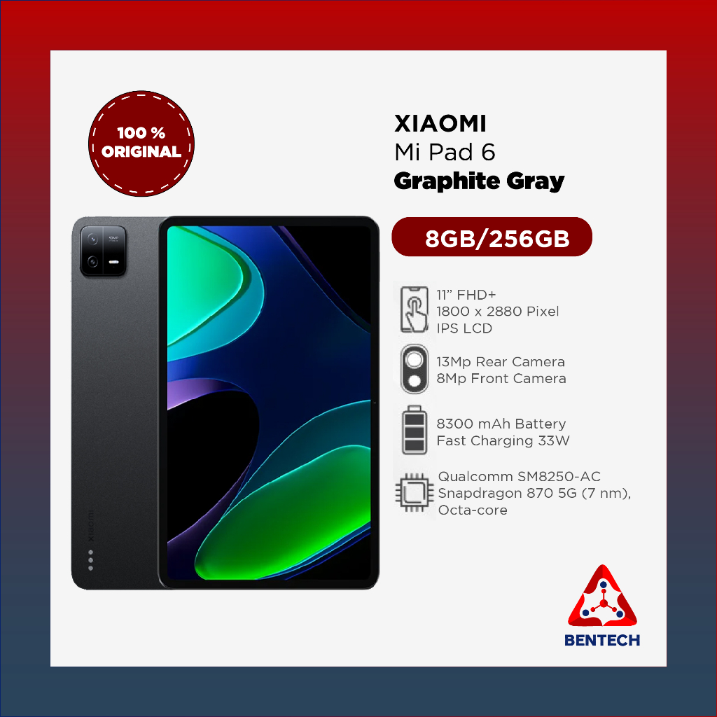Jual Xiaomi Mi Pad 6 8/256GB - Graphite Gray | Shopee Indonesia