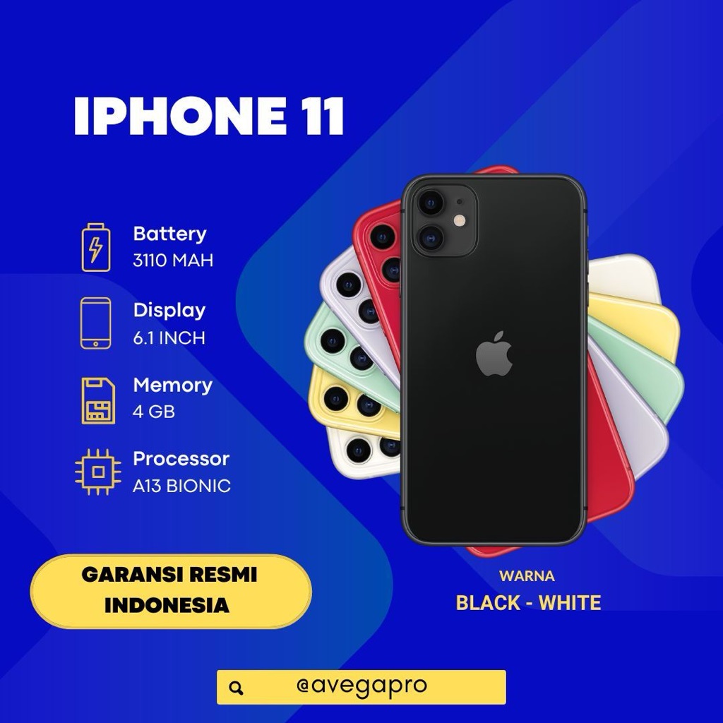 Jual NEW IPHONE 11 128 GARANSI RESMI IBOX | Shopee Indonesia